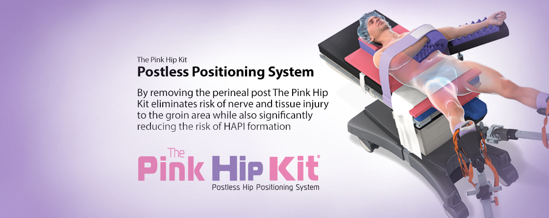 The Pink Hip Kit - Postless Hip Positioning System by Xodus Medical